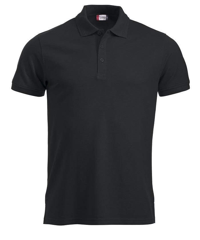 Clique Manhattan Polo zwart | NXT Schoolkleding